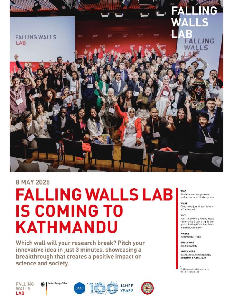 Call for Applications – Falling Walls Lab Kathmandu 2025 – KU RDI